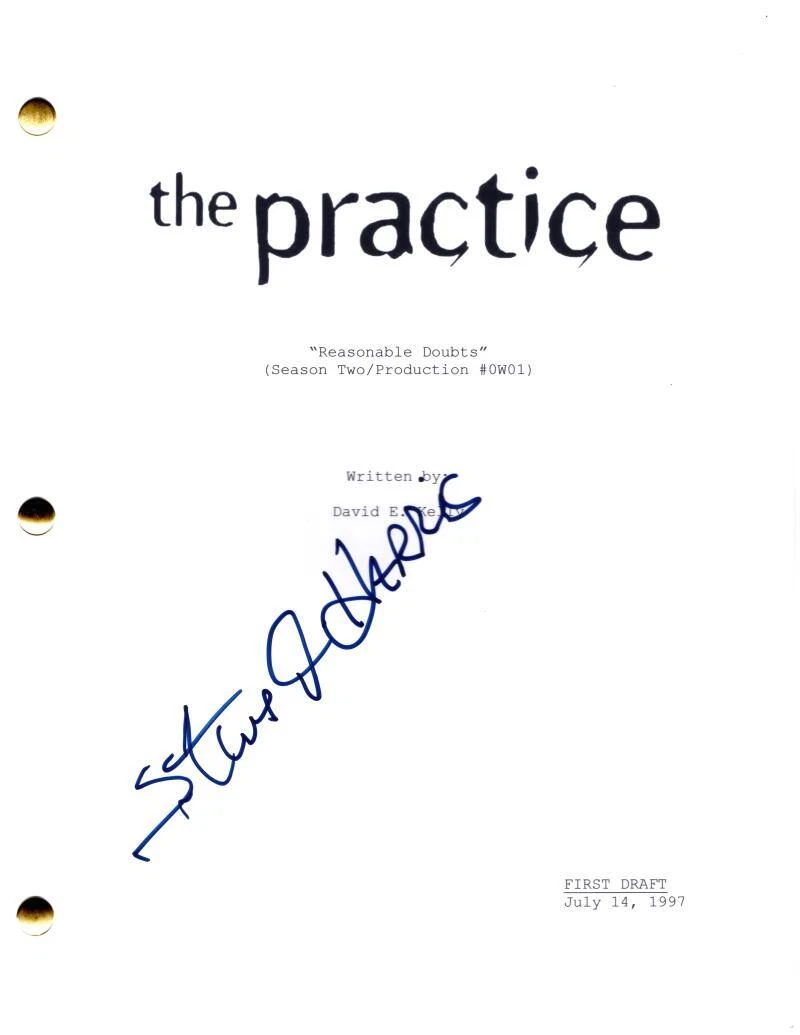 Steve Harris Signed Autograph The Practice Full Script Screenplay ...