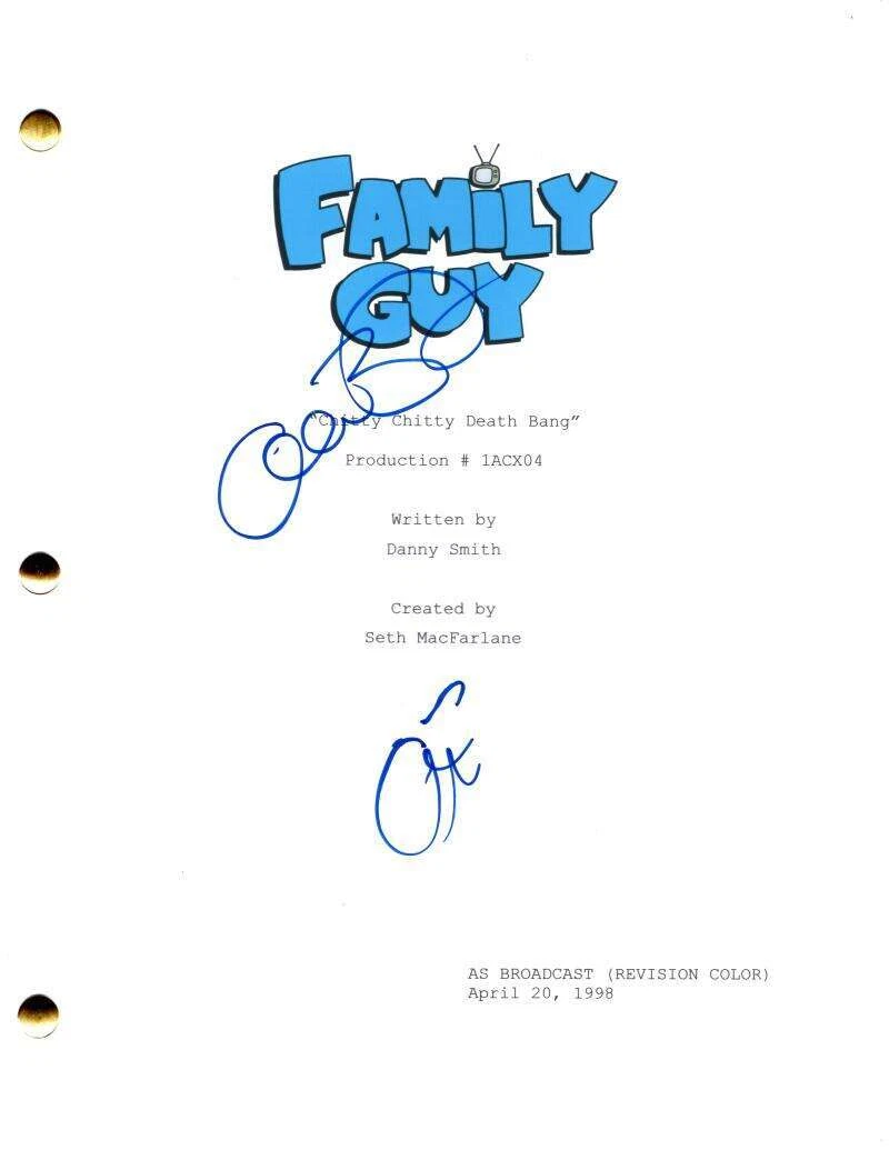 Alex Borstein Signed Autograph Family Guy Episode Script Screenplay ...