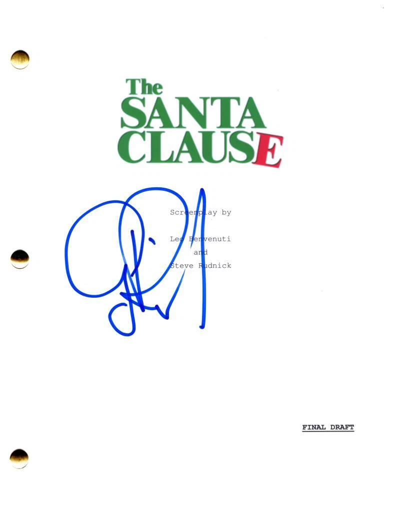 Judge Reinhold Signed Autograph The Santa Clause Full Movie Script ...