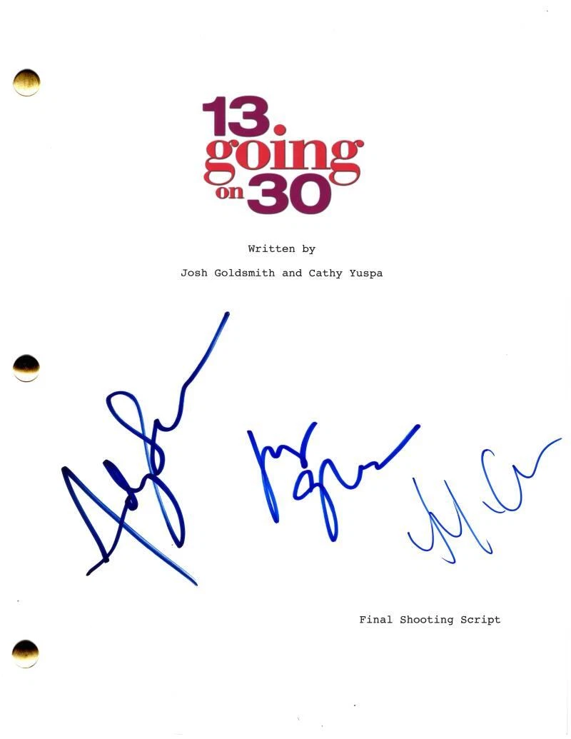 Andy Serkis Jennifer Garner & JGreer Signed Autograph 13 Going on 30 ...