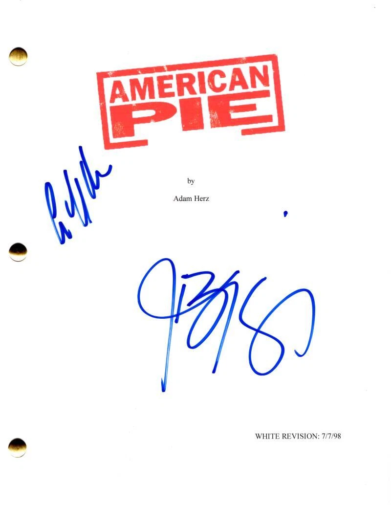 Jason Biggs & Eddie Kaye Thomas Signed Autograph American Pie Full ...