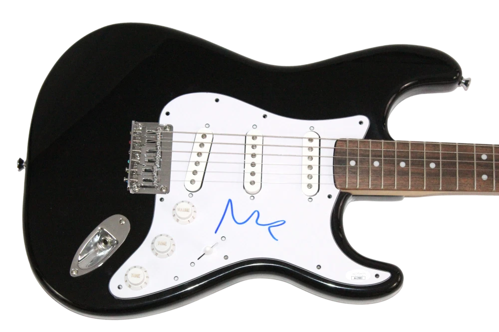 Mick Hucknall Simply Red Signed Autograph Black Fender Electric Guitar ...