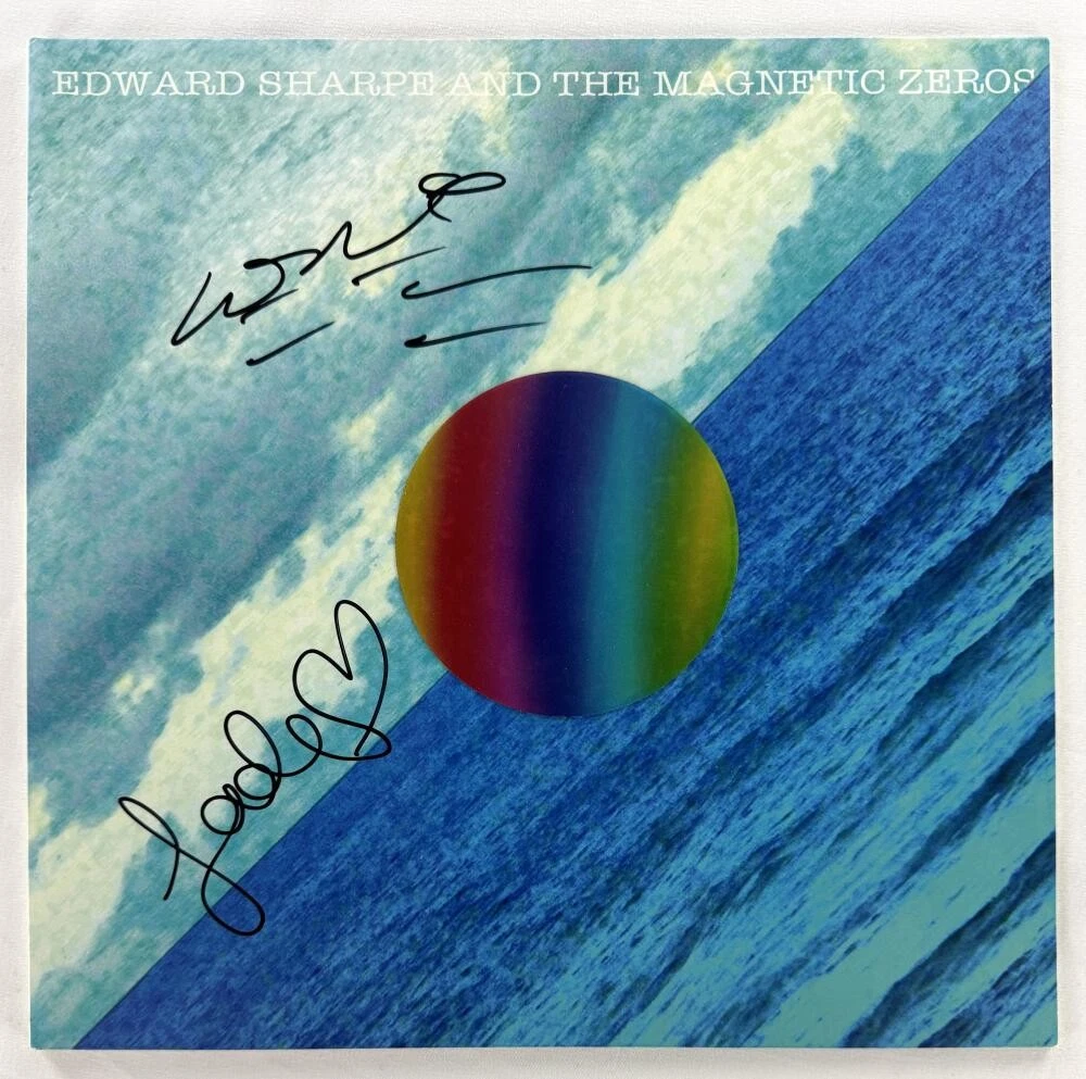 Edward Sharpe Magnetic Zeros Signed Autograph Album Record - Jade ...