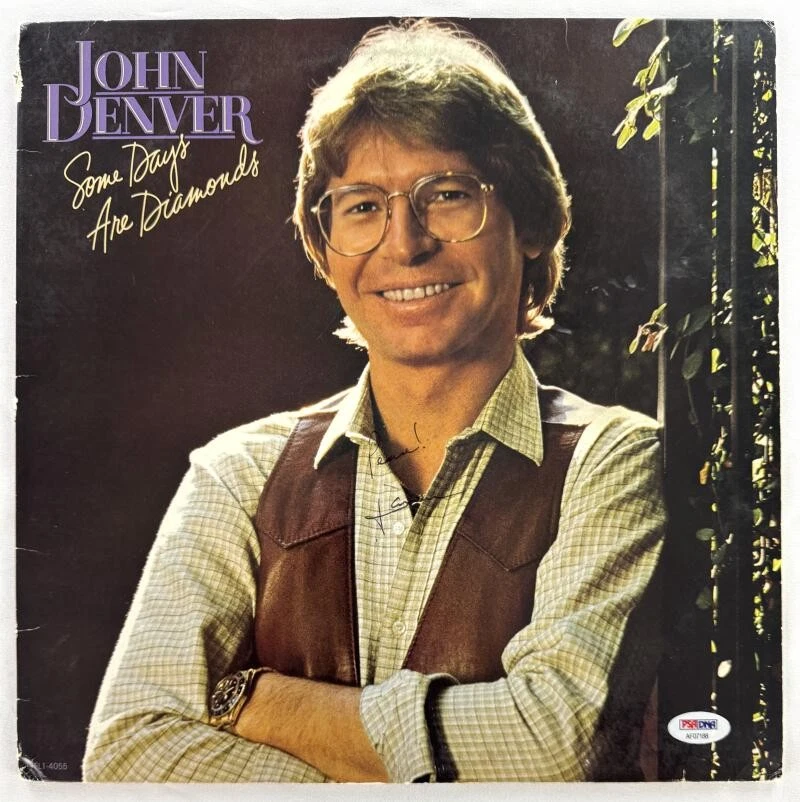 John Denver Signed Autograph Album Vinyl Record Some Days Are Diamonds ...