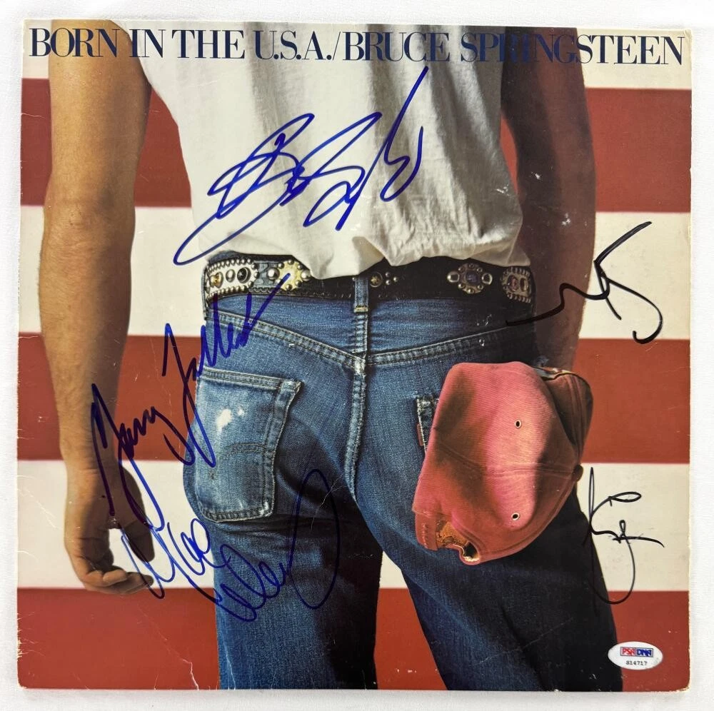 Bruce Springsteen & E Street Band x5 Signed Autograph Born in the USA ...