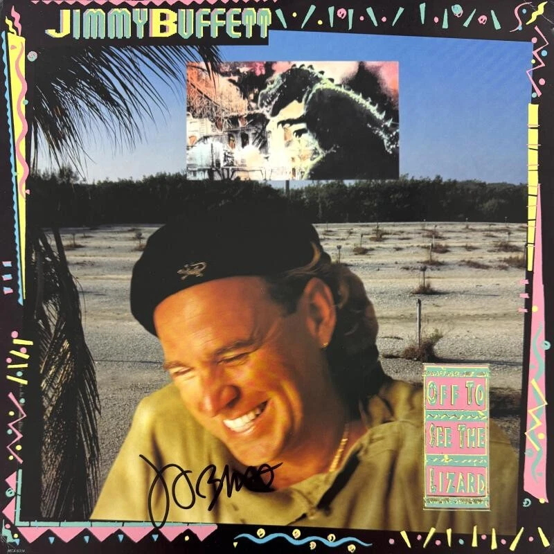 Jimmy Buffett Signed Autograph 12x12 Off To See The Lizard Album Insert ...