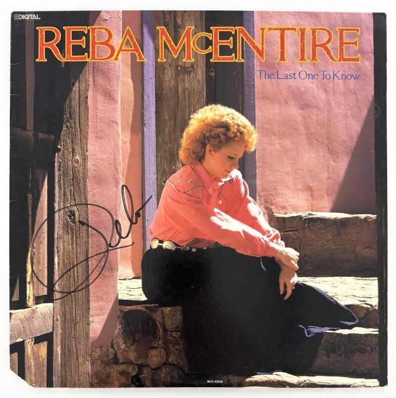 Reba McEntire Signed Autograph Album Vinyl Record LP The Last to Know w ...