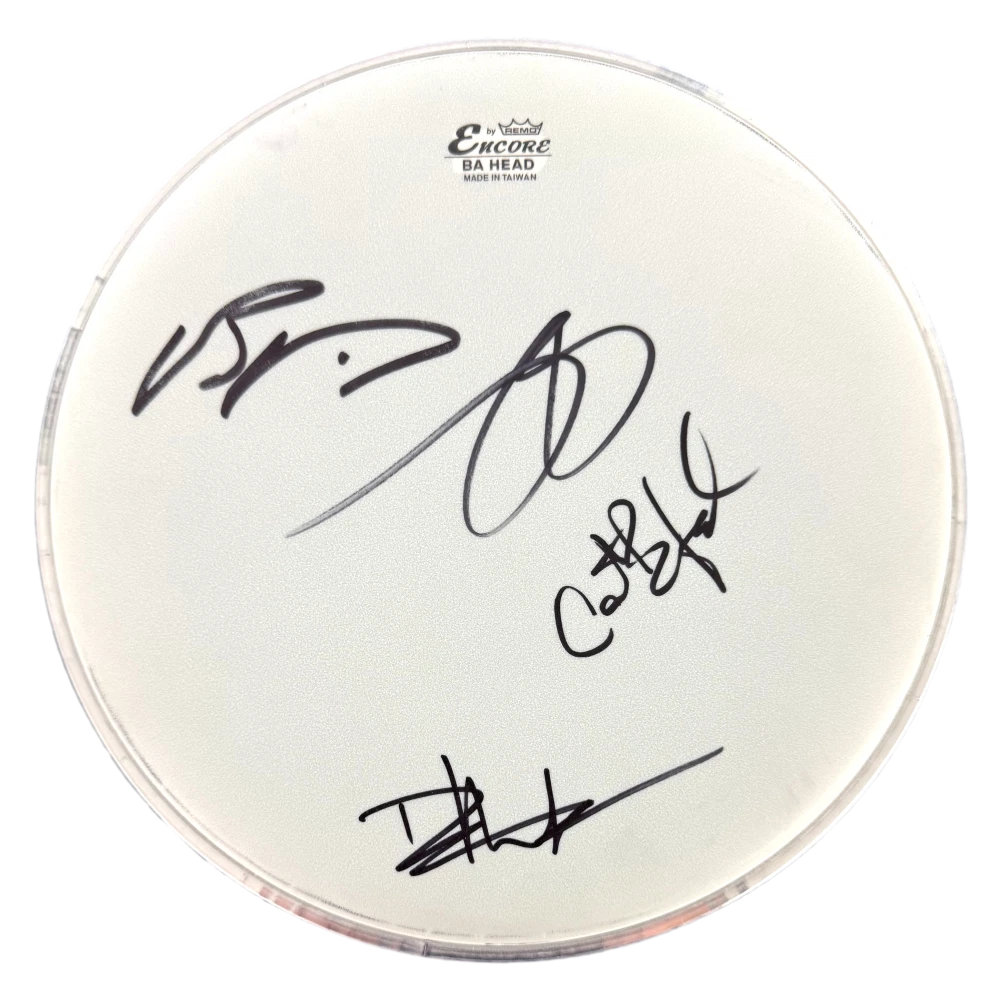 Dave Matthews Band Signed Autograph Drumhead - Dave Stefan Boyd Carter ...