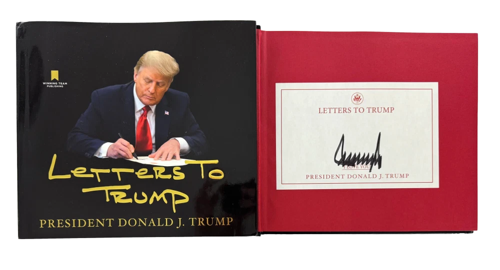 President Donald Trump Signed Autograph Letters to Trump Book - MAGA w ...