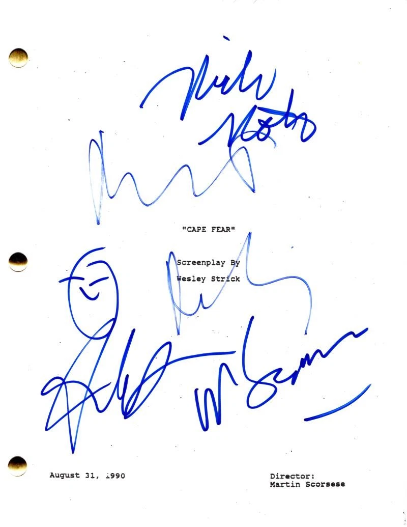 Robert DeNiro Nick Notle Scorsese Lewis Signed Autograph Cape Fear ...