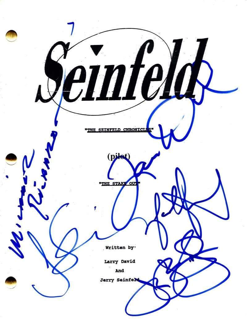 Jerry Seinfeld Michael Richards Larry Jason Julia Signed Autograph ...