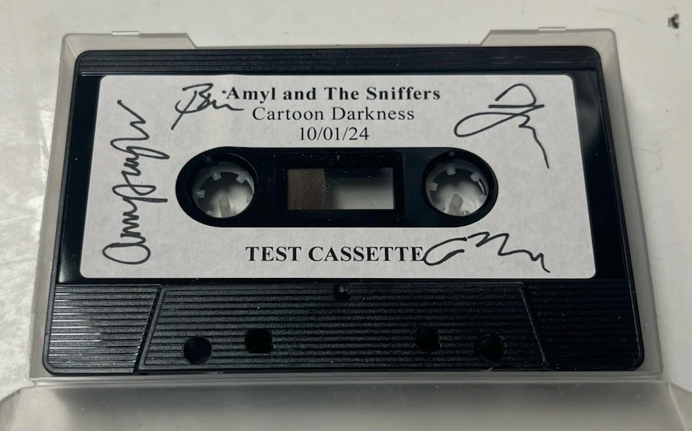 Amyl & The Sniffers Cartoon Darkness Signed Test Cassette BAS ...