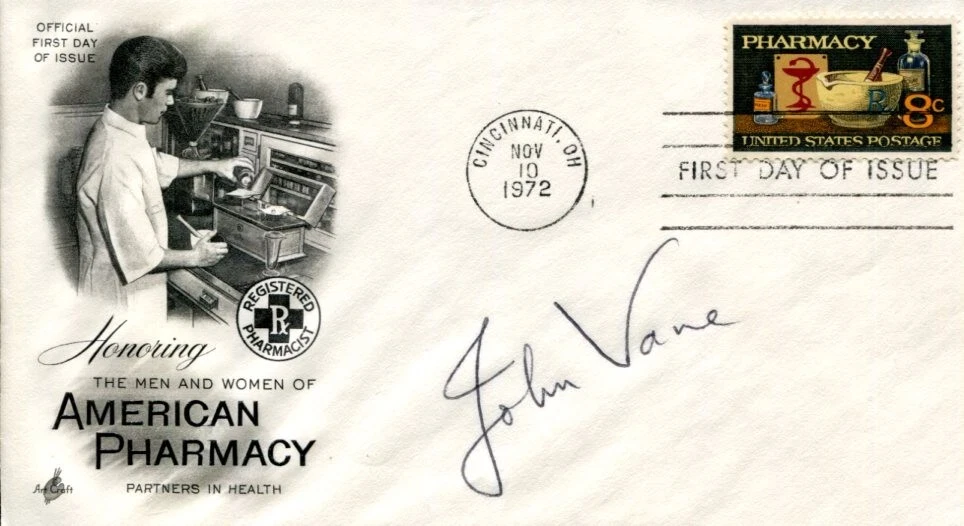 John Vane Nobel Prize Medicine ACE Inhibitors Prostaglandin Signed ...
