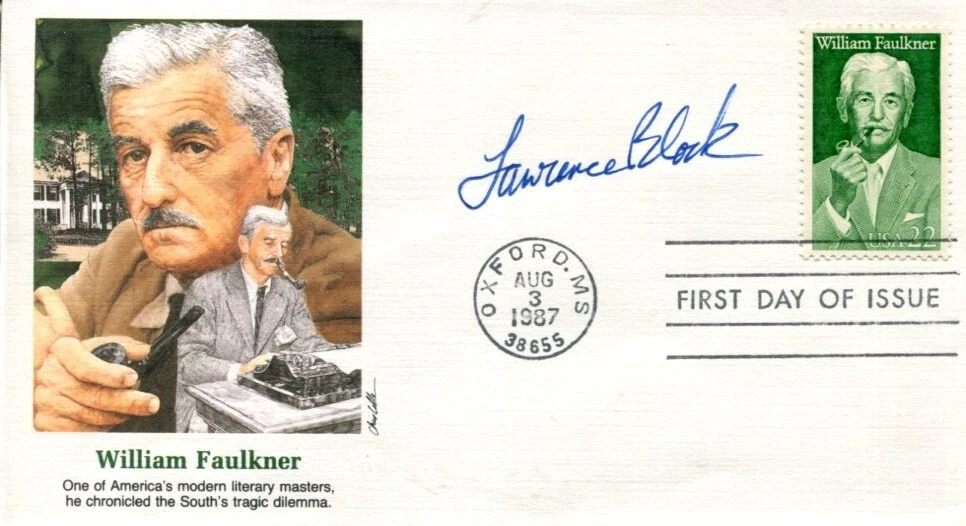 Lawrence Block Famous Mystery Author Signed Autograph FDC | Autographia