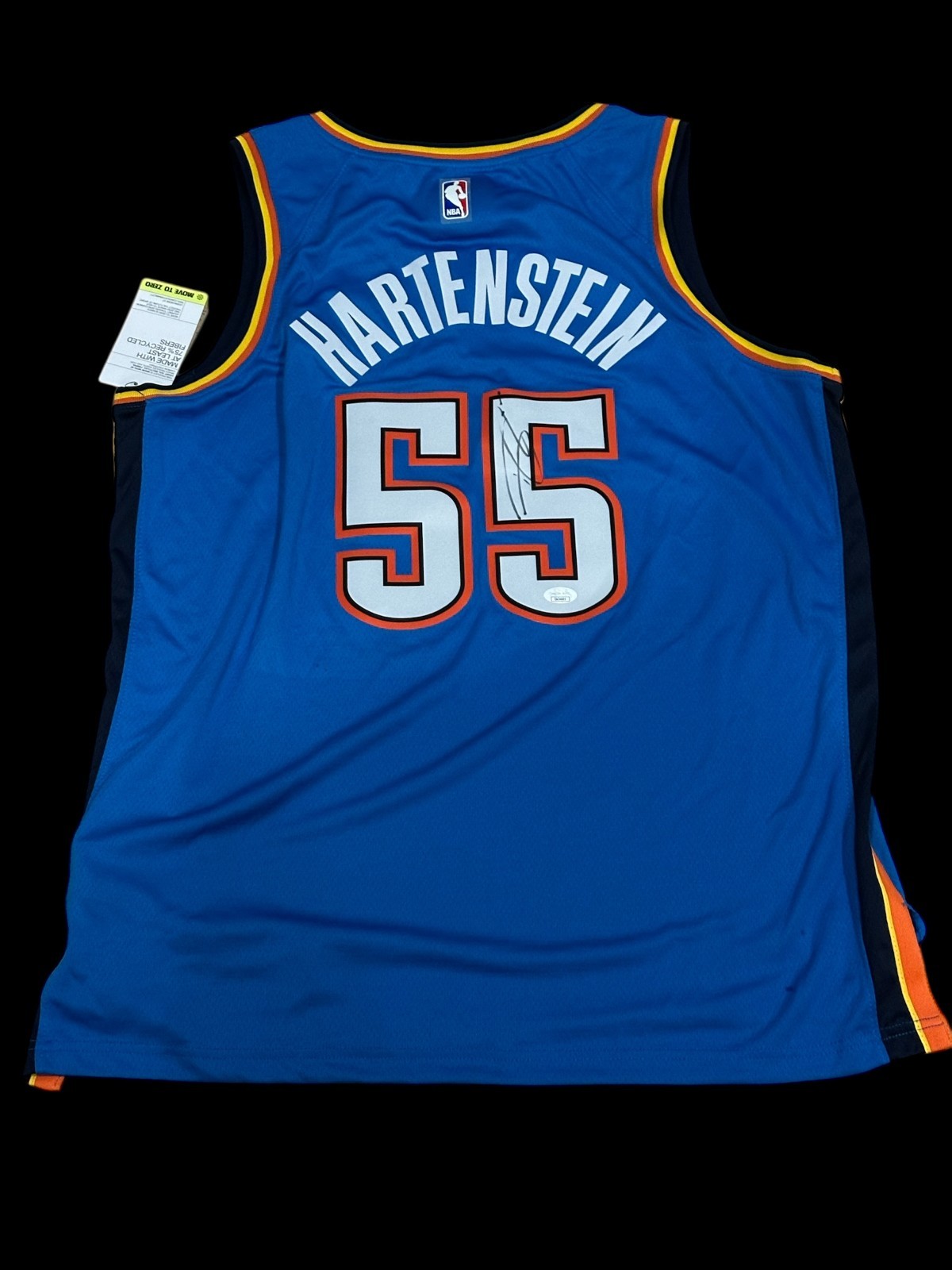 Isaiah Hartenstein OKC Oklahoma City Thunder Signed Autograph Jersey ...