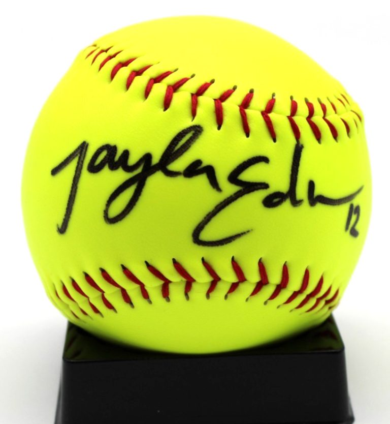 Taylor Edwards Signed Blaze Nebraska AUSL USA Softball w/Beckett BAS ...