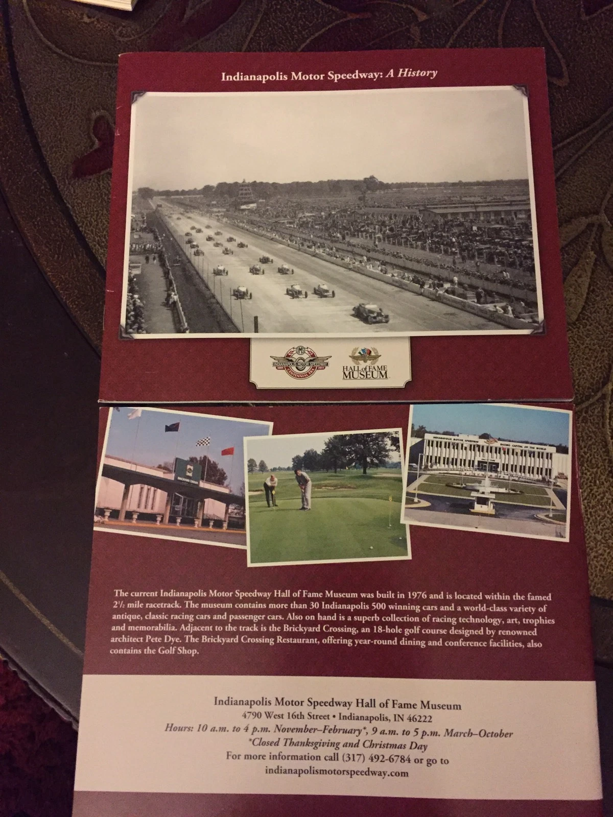 Magazine Indy 500 Indianapolis Motor Speedway Museum Booklet Pictorial ...
