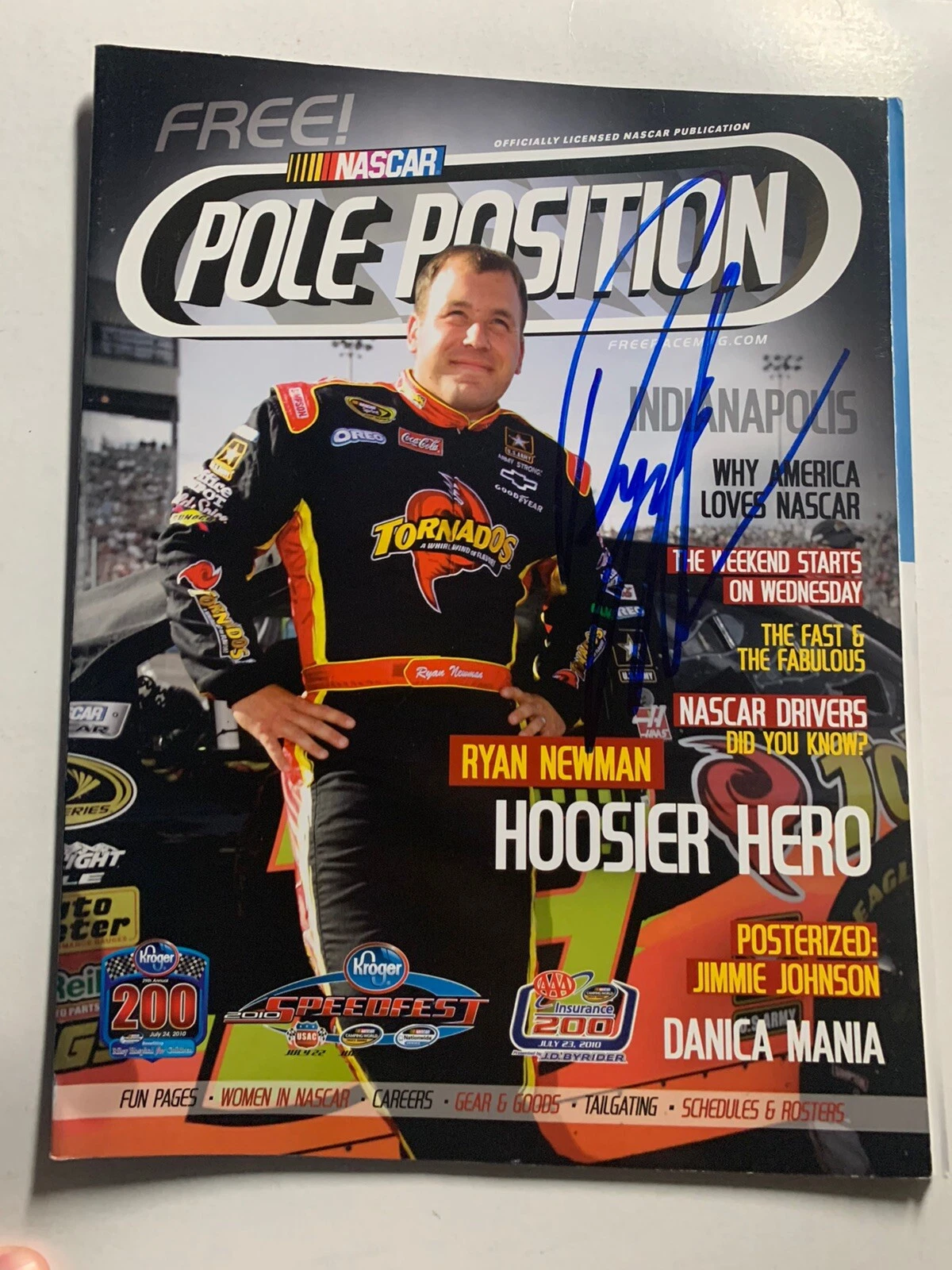Autographed Ryan Newman Signed Pole Position Magazine NASCAR | Autographia