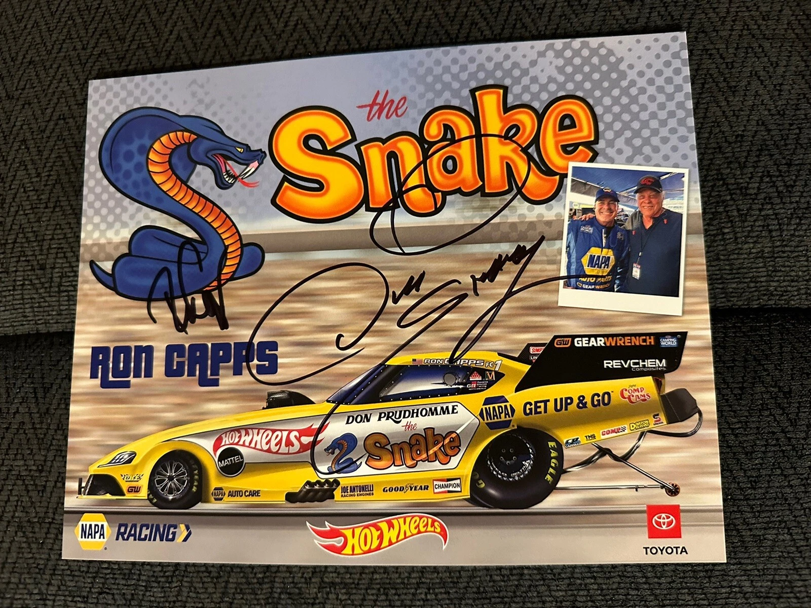 Ron Capps Don The Snake Prudhomme Signed Promo Hero Card Nhra 2023 US ...