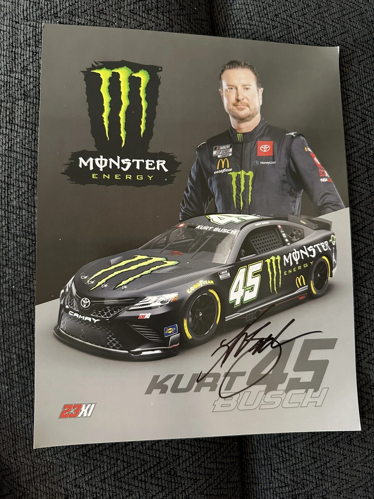 Kurt Busch Signed Promo Hero Card Nascar Autographed 2022 | Autographia
