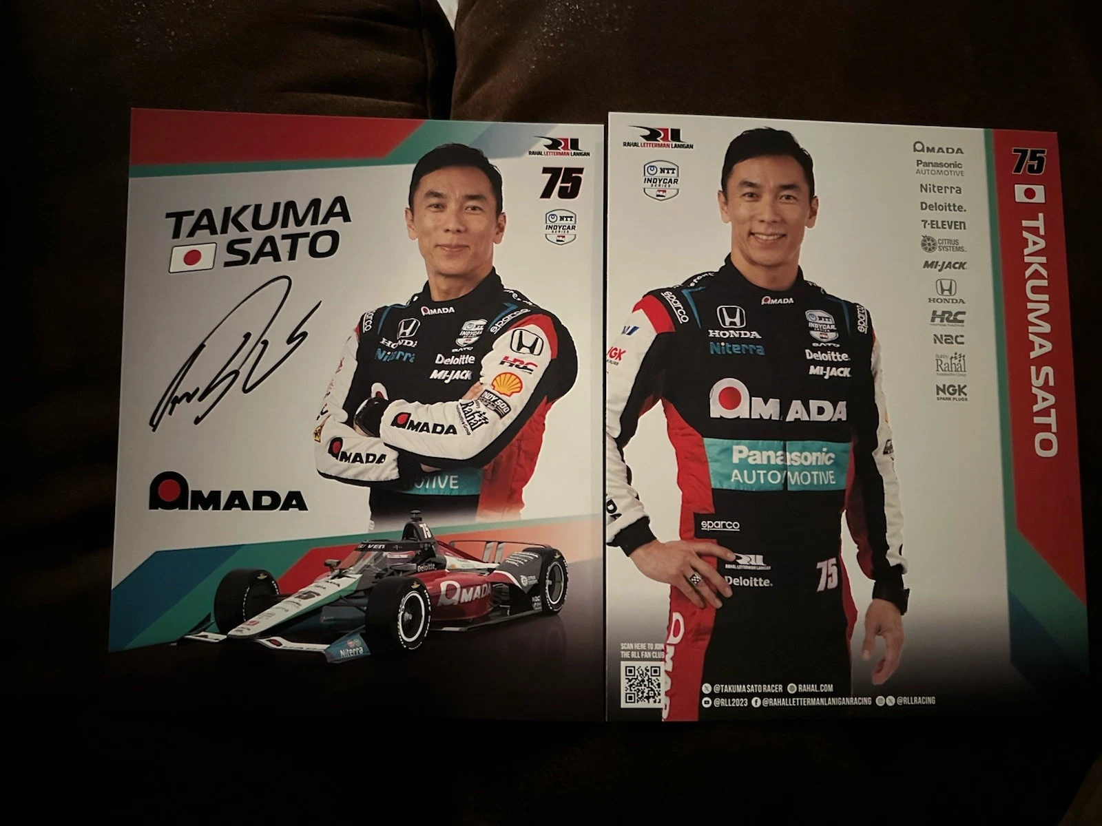 Takuma Sato 2025 Indy 500 Signed Car Promo Hero Card Indianapolis ...