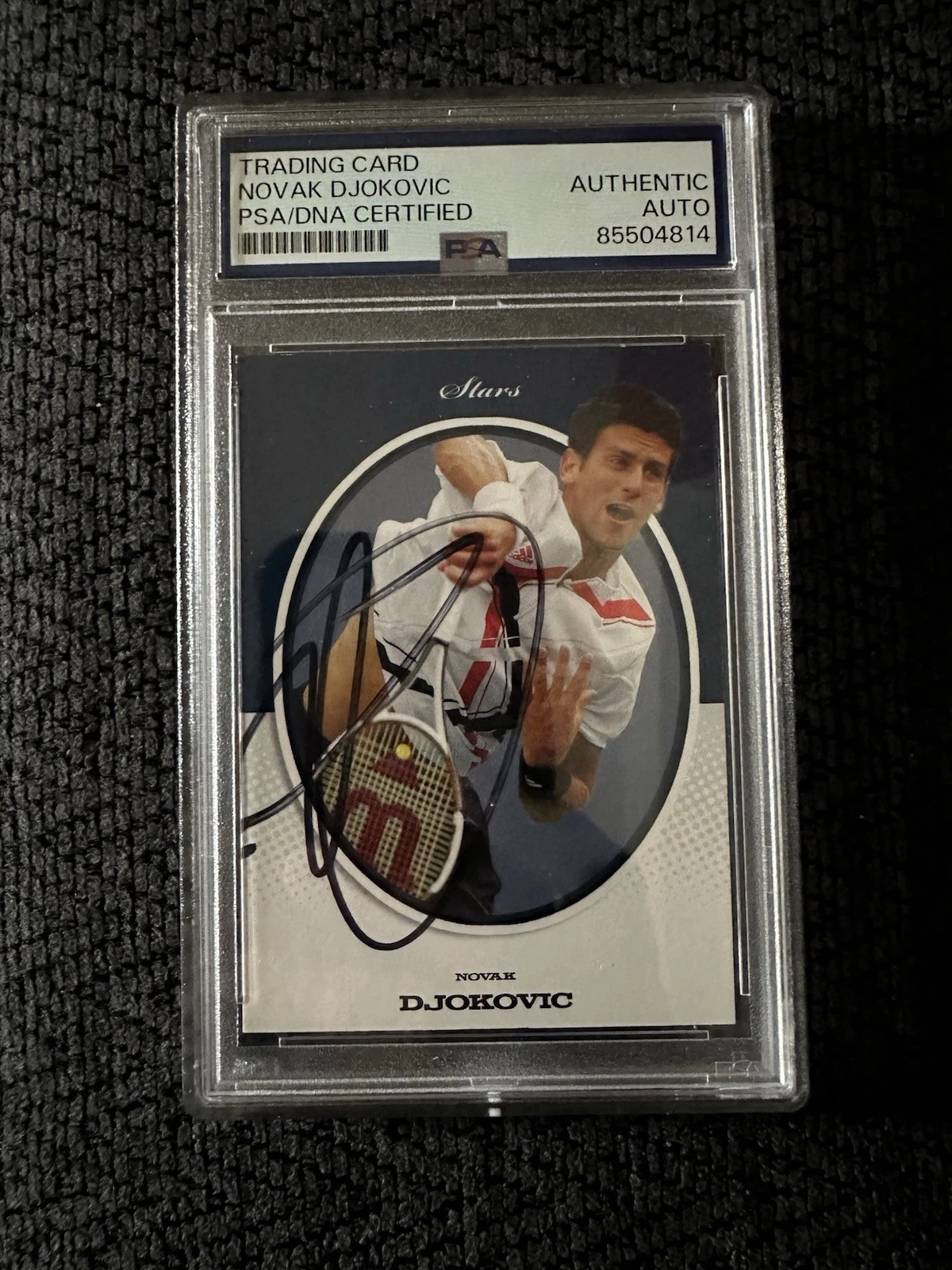 Novak Djokovic Signed 2007 Ace Tennis Card #S3 PSA /DNA Slab COA Rookie ...