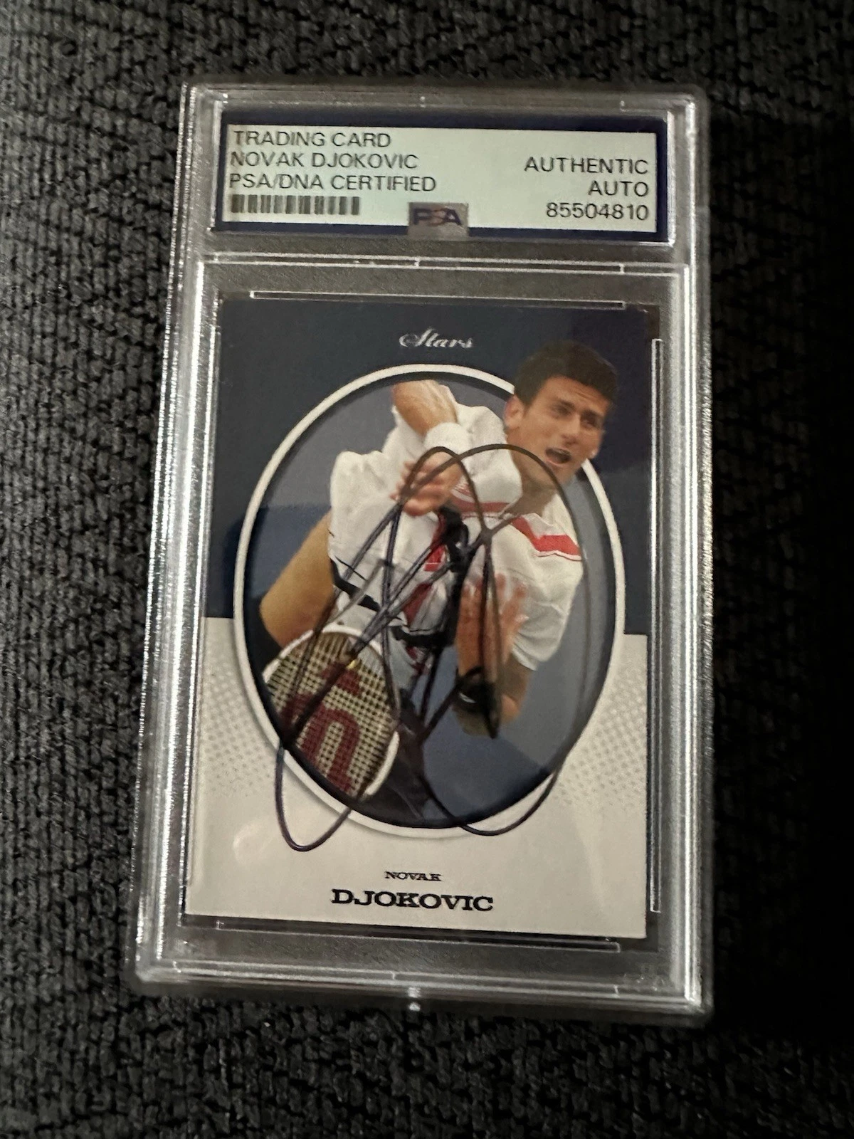 Novak Djokovic Signed 2007 Ace Tennis Card #S3 PSA /DNA Slab COA Rookie ...