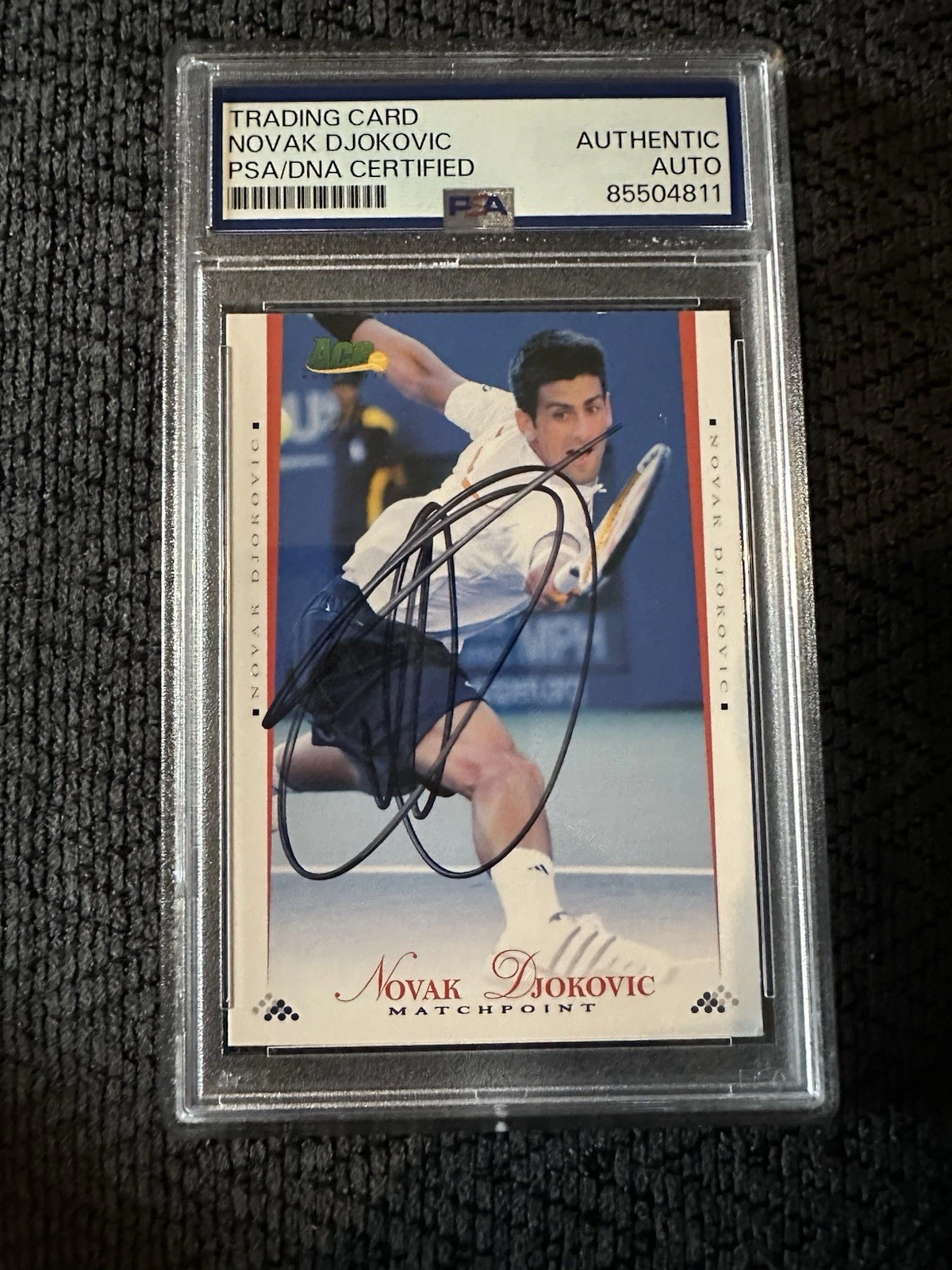 Novak Djokovic Signed 2008 Ace Card #3 PSA /DNA Slab COA | Autographia