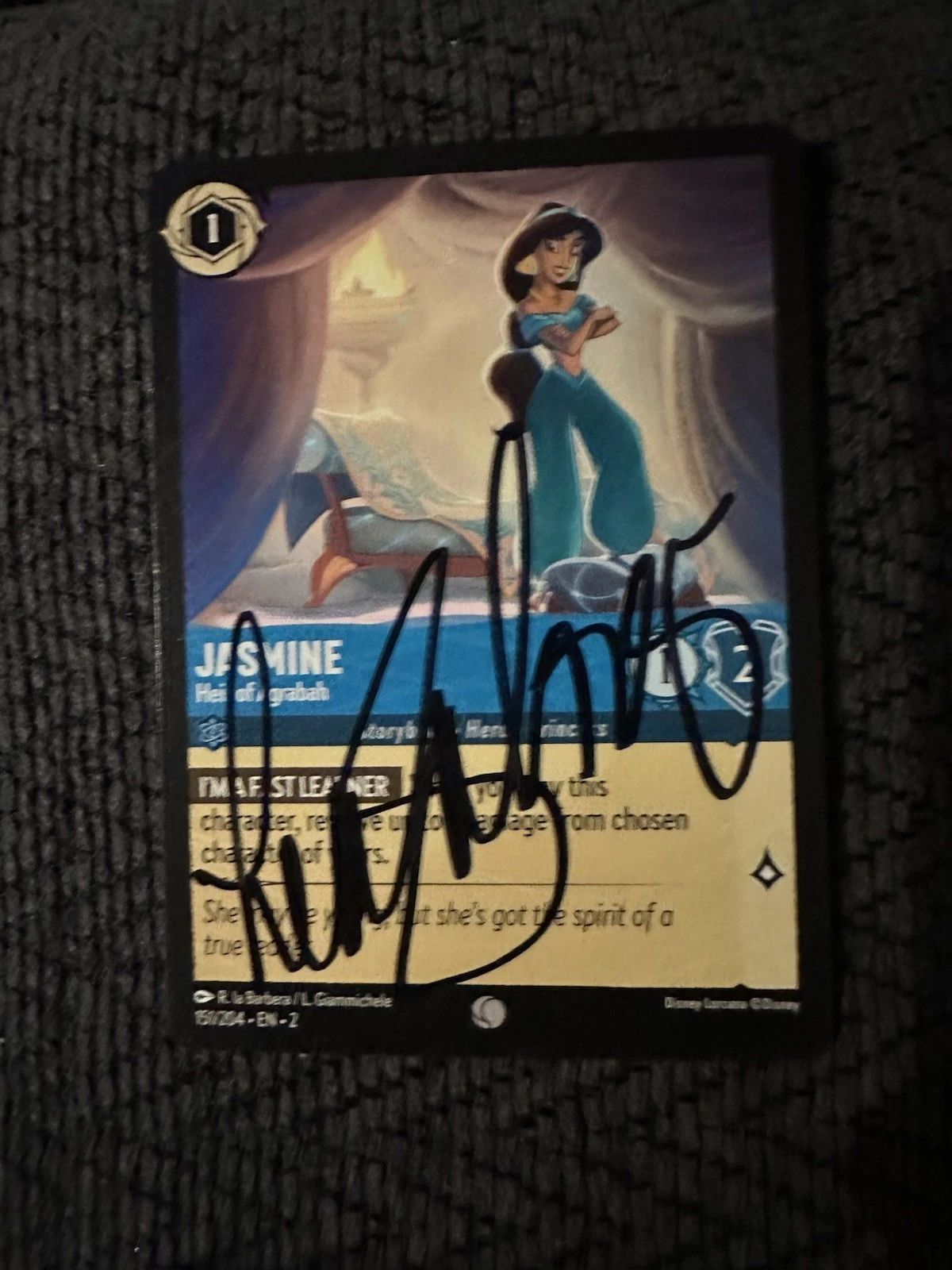 Lea Salonga Signed Trading Card Disney Jasmine Aladdin | Autographia