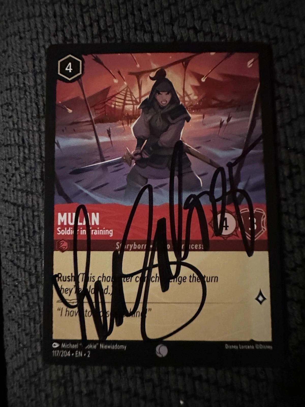 Lea Salonga Signed Trading Card Disney Mulan Autographed Princess ...