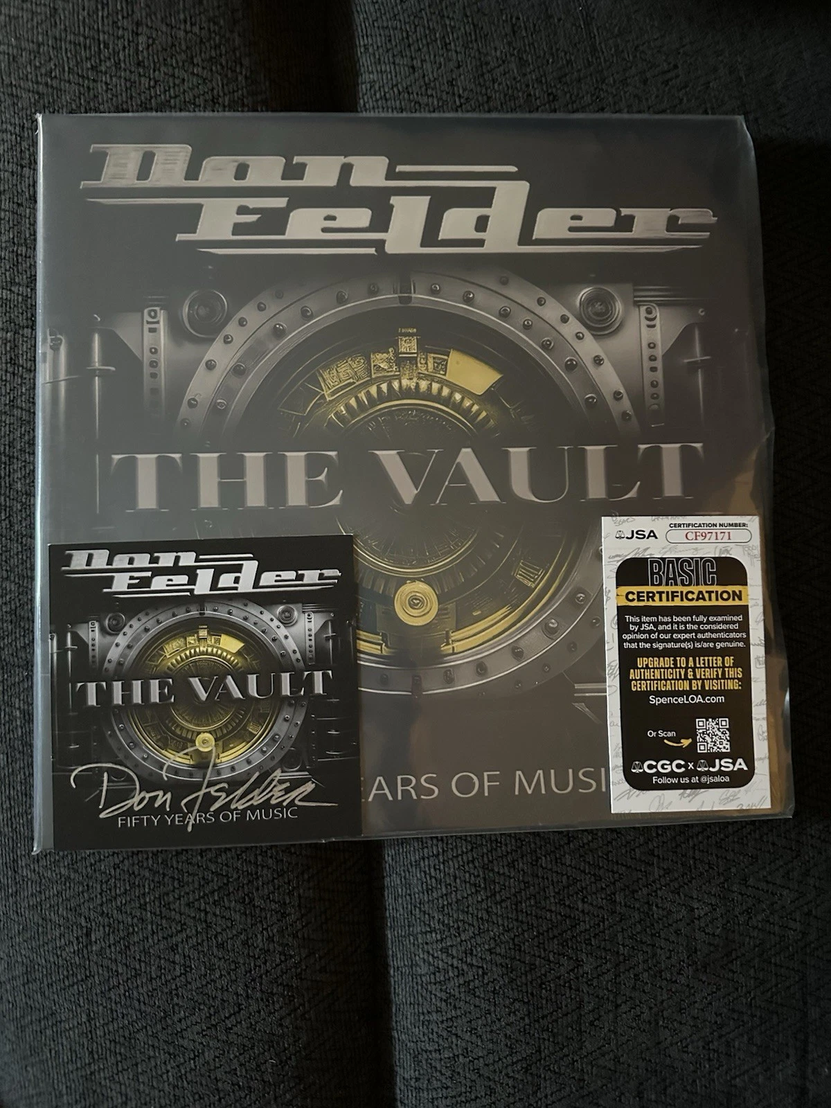 Don Felder SIGNED The Vault 50 Years Record ALBUM Insert JSA ...