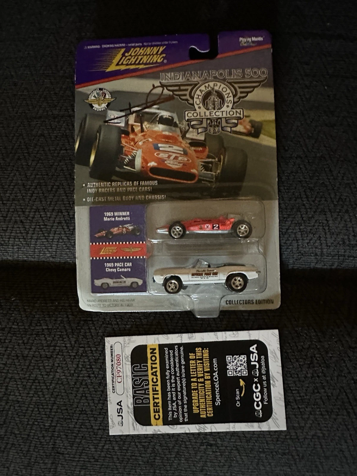 Mario Andretti Signed 1:64 Diecast JSA Authenticated COA 1969 Indy 500 ...