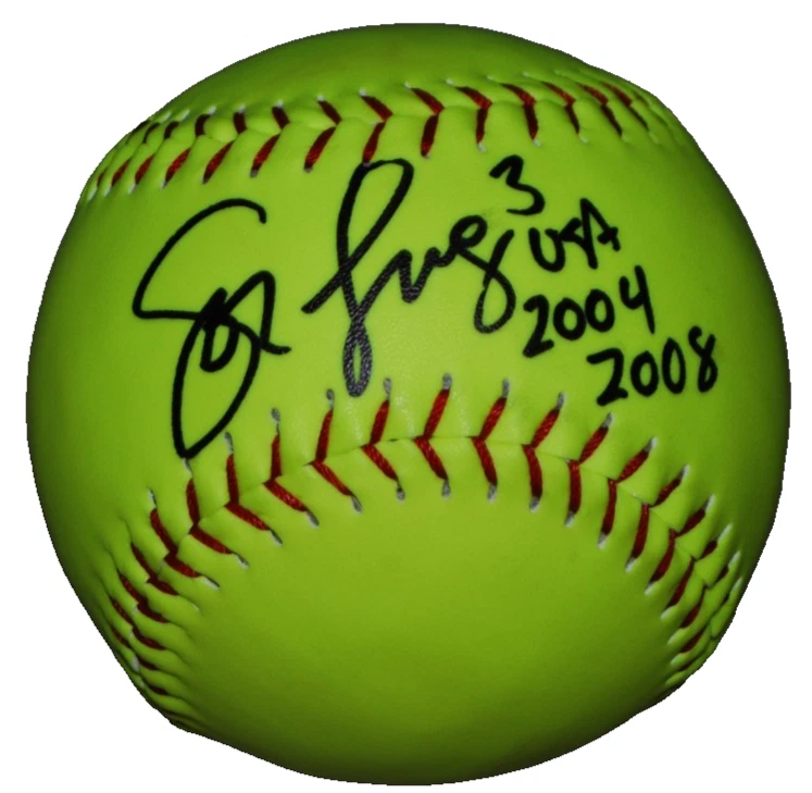 LOVIEANNE JUNG signed (USA SOFTBALL) 2X Olympian Softball BECKETT BAS ...