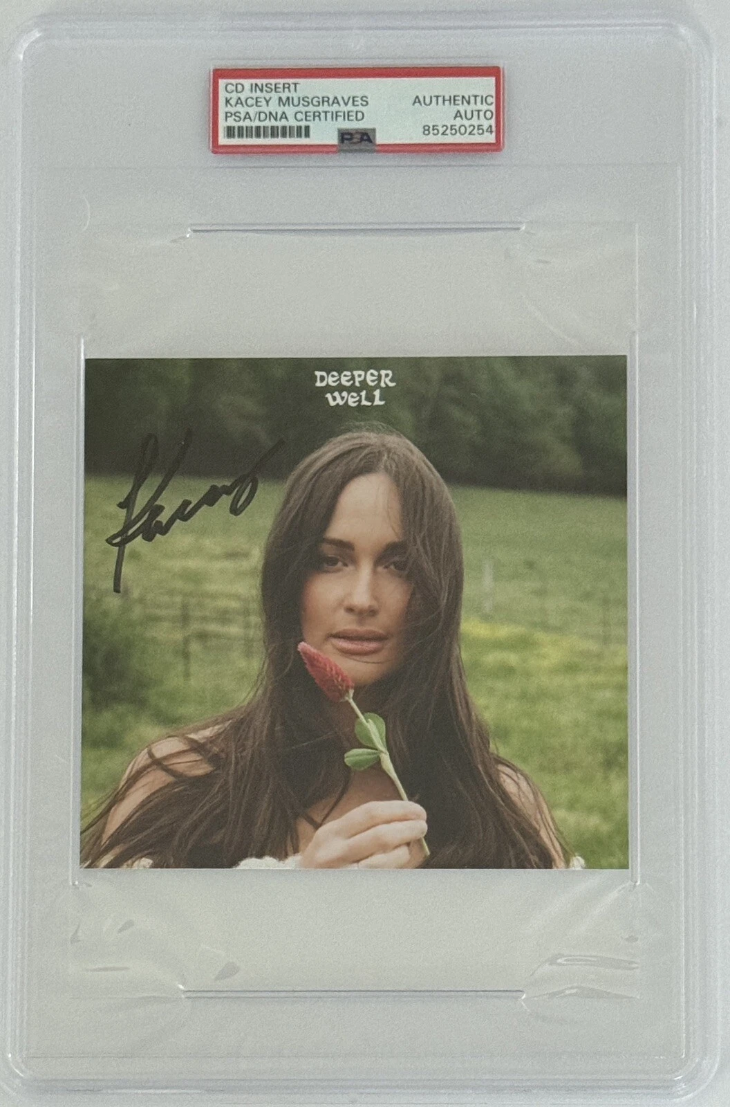 KACEY MUSGRAVES SIGNED DEEPER WELL CD COVER ART CARD PSA DNA CERTIFIED ...