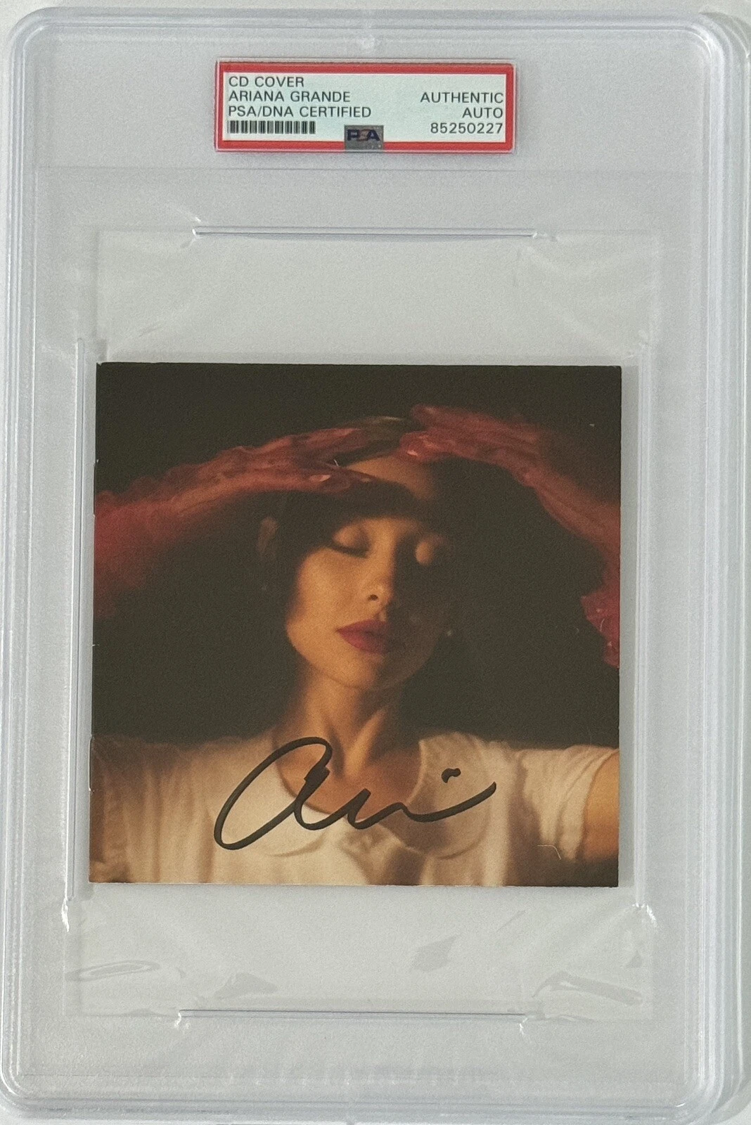 Ariana Grande Signed Eternal Sunshine Album Cd Cover Book Autograph Psa