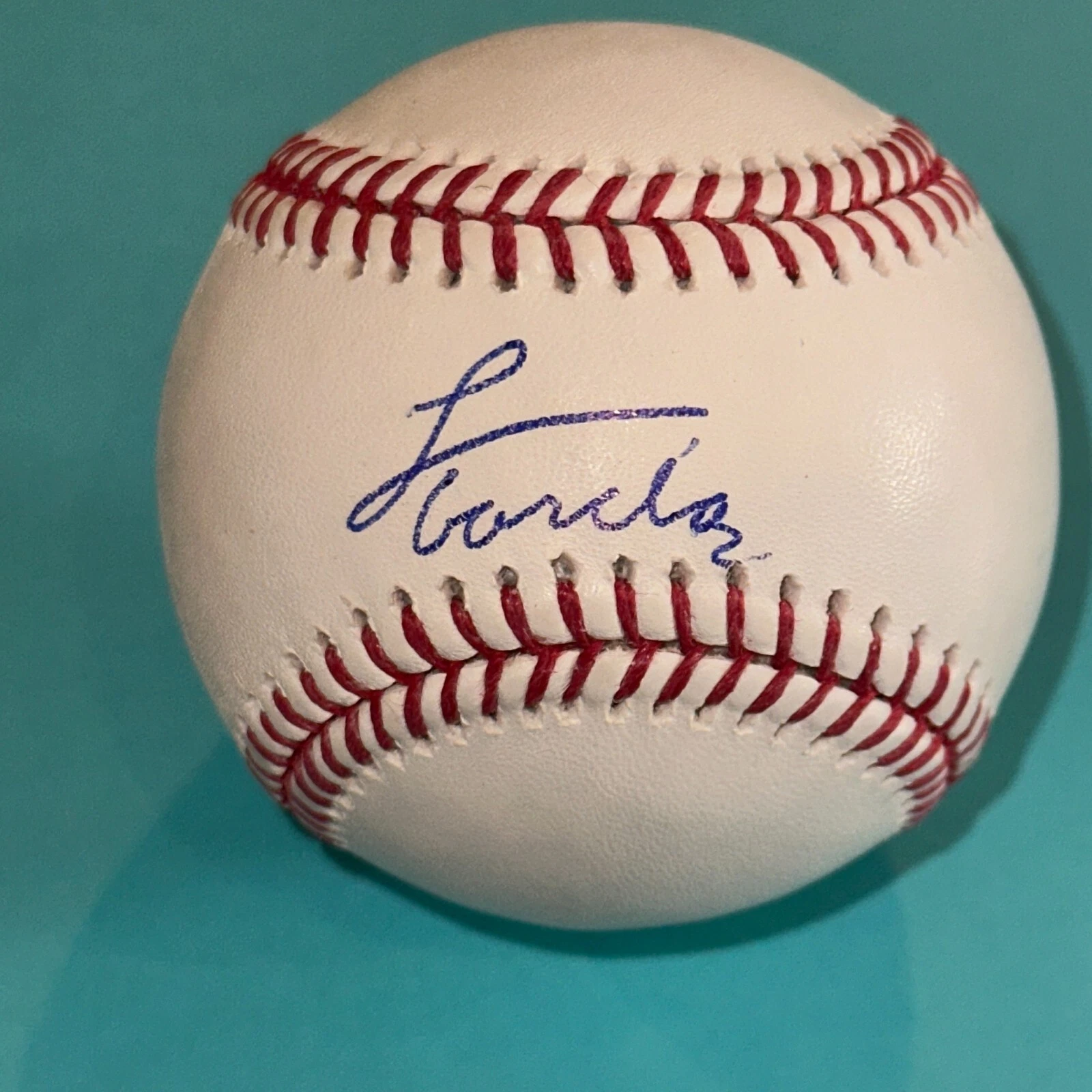 LUIS GARCIA (Nationals) Signed Official MLB Baseball Beckett (BAS ...
