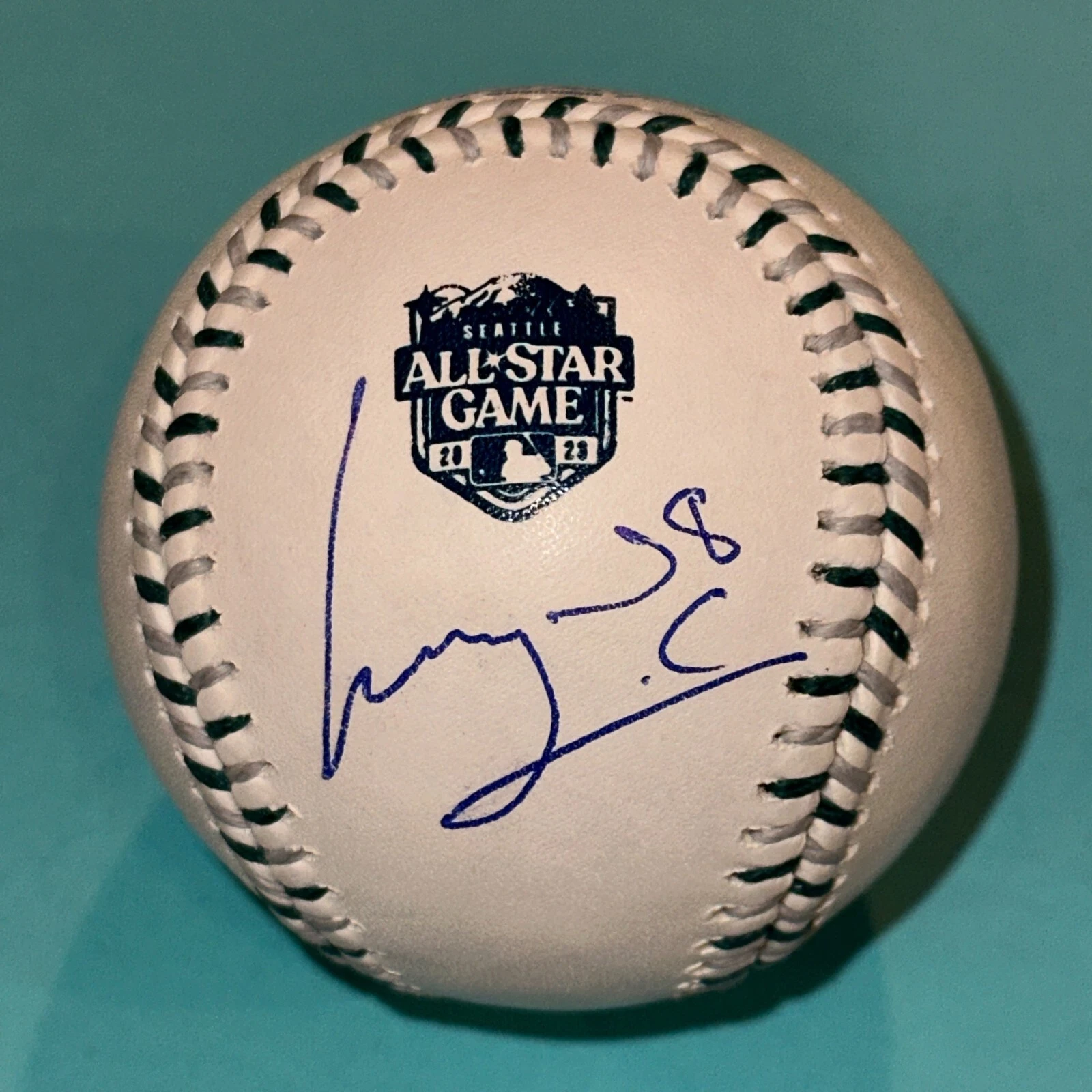 LUIS CASTILLO (Mariners) Signed Official 2022 ALL-STAR Baseball Beckett ...