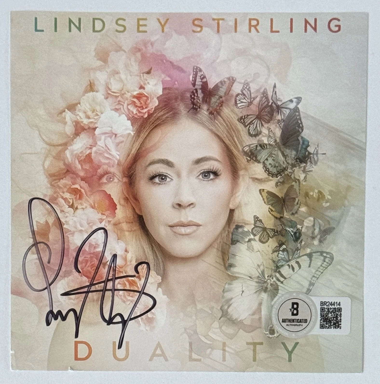 Lindsey Stirling SIGNED Art Card Picture & Duality CD BAS Beckett COA ...