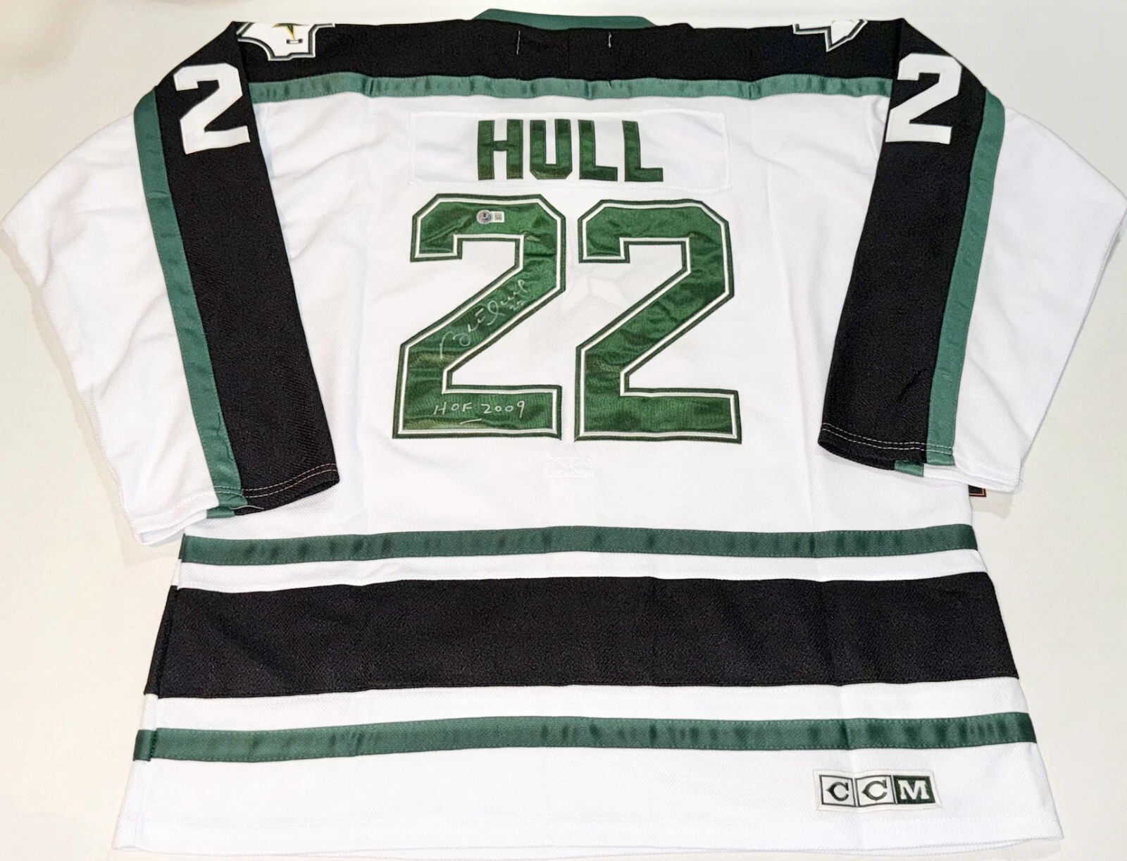 Brett Hull signed Dallas Stars jersey W/ HOF Inscription Beckett ...