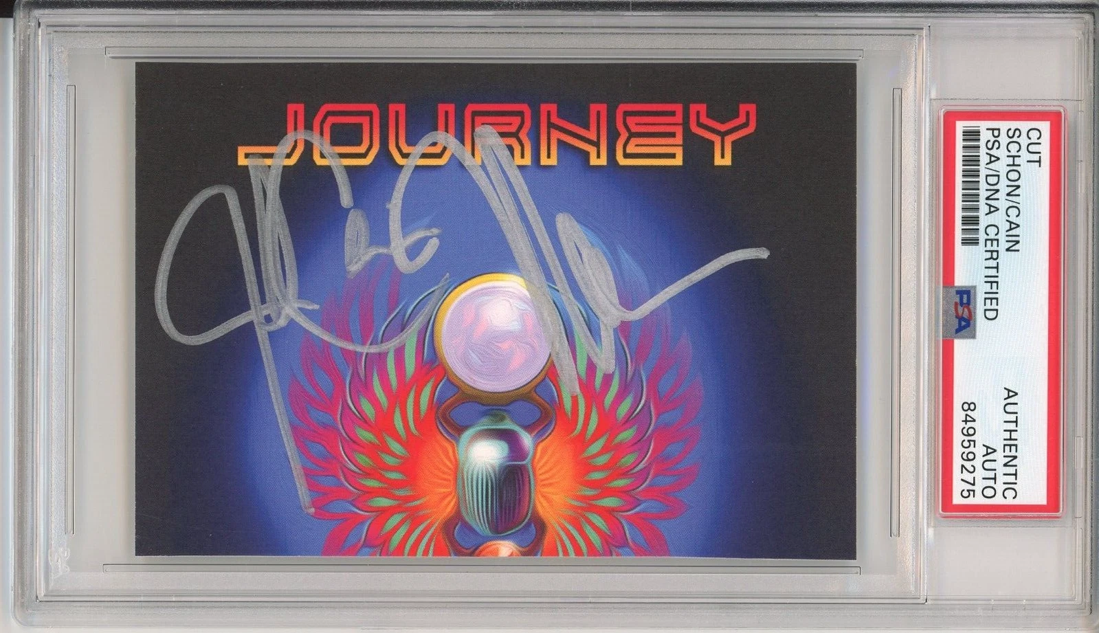 Journey Signed Album Cover Cut PSA DNA COA Neil Schon Jonathan Cain ...