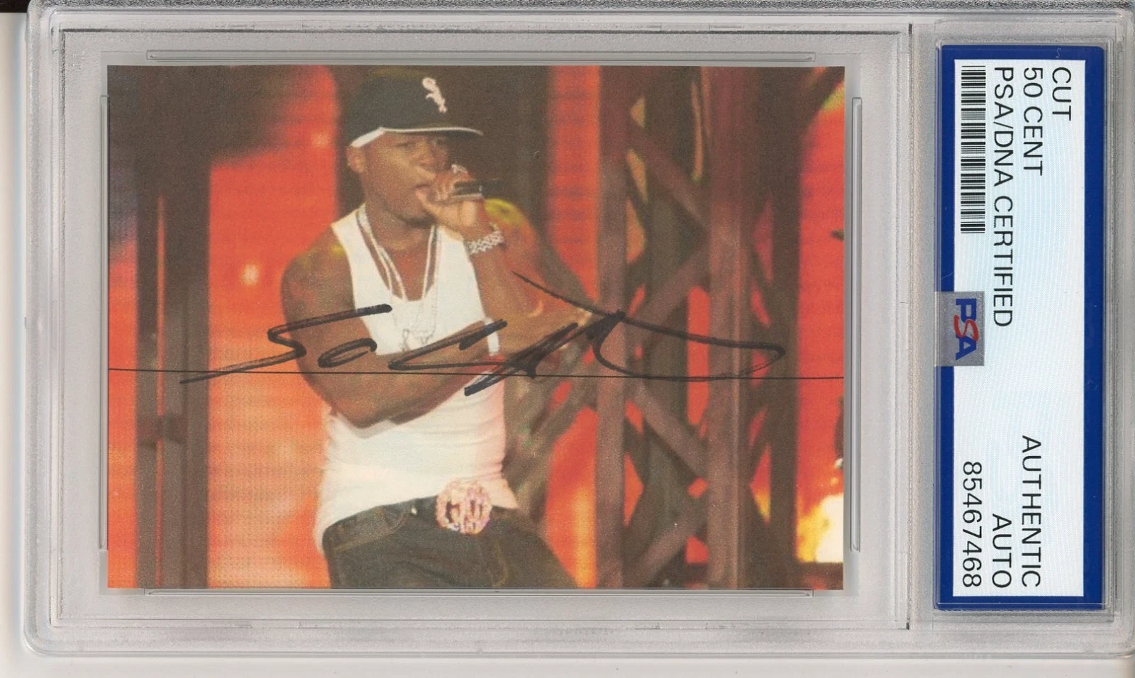 50 Cent Curtis Jackson SIGNED Concert Picture Signature PSA DNA COA ...