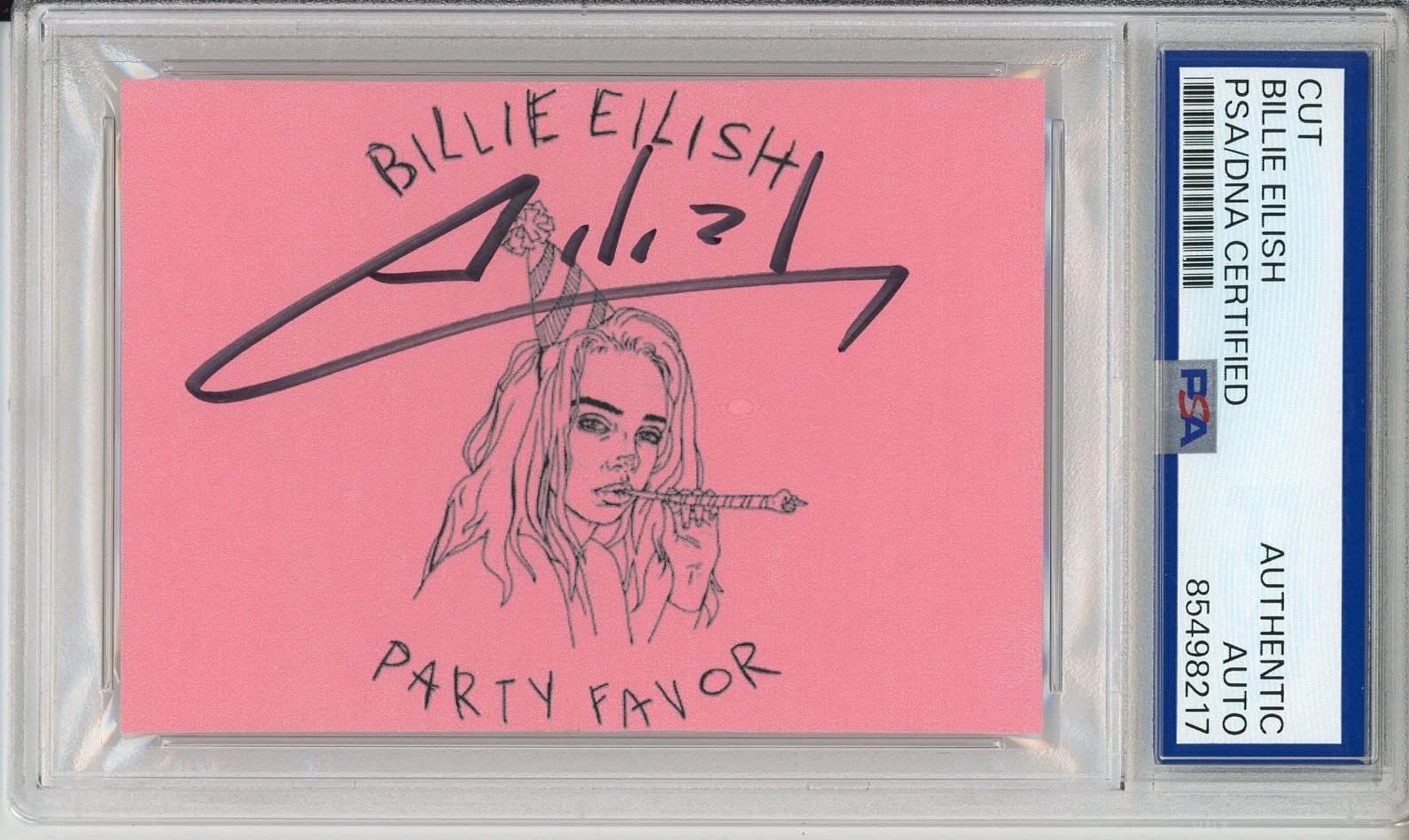 BILLIE EILISH SIGNED PARTY FAVOR ALBUM FULL OLD SIGNATURE AUTOGRAPH PSA ...