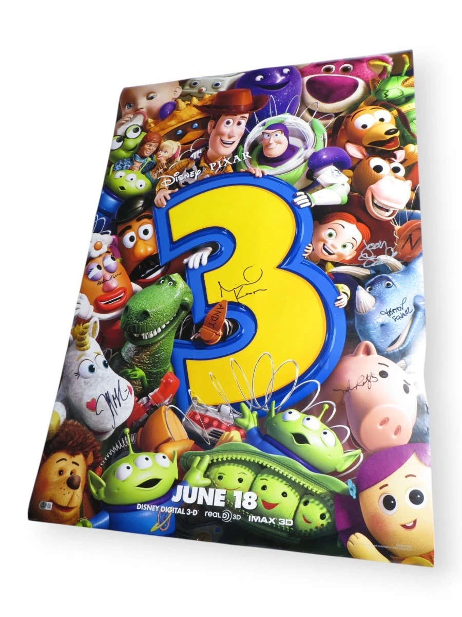 Toy Story 3 Multi Signed Autographed 27X40 Poster Keaton Cusak Harris ...
