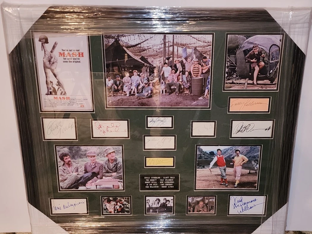 Mash Signed Photo Display Donald Sutherland Elliot Gould Sally ...