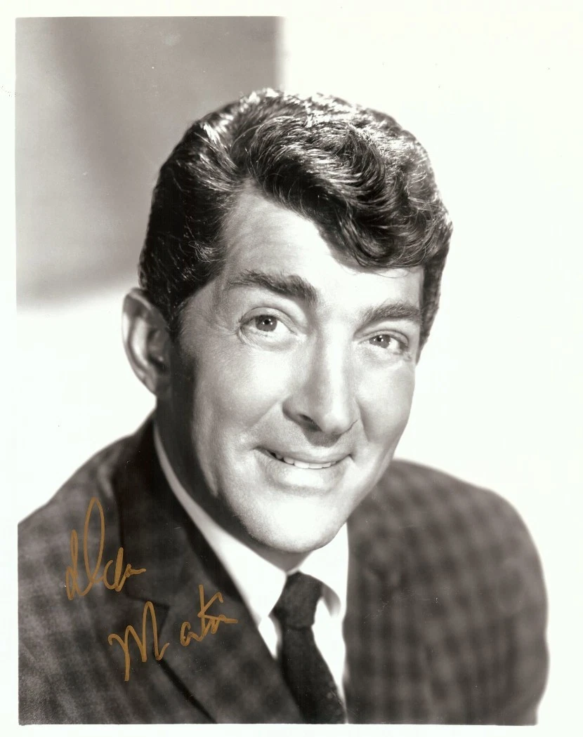 Dean Martin Signed Autographed 8X10 Photo Classic Suit Close-Up B/W JSA ...
