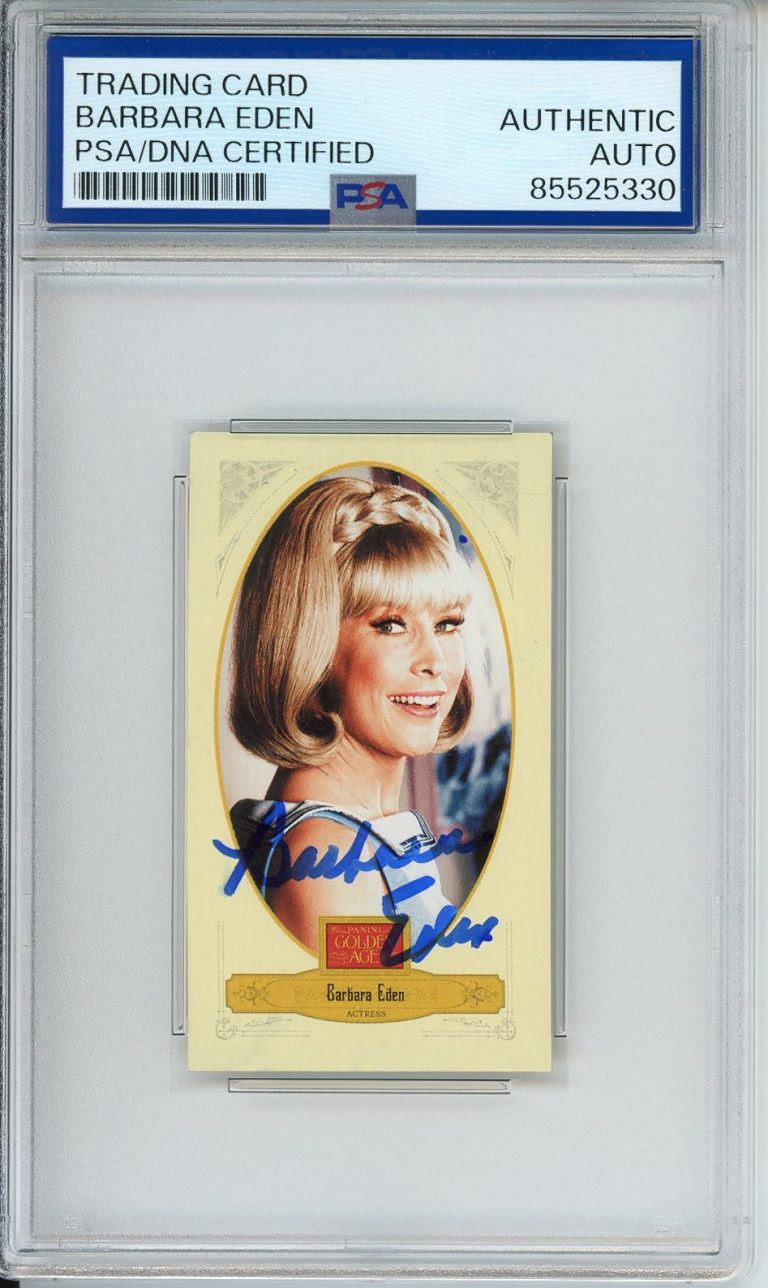 2012 Panini Card Barbara Eden SIGNED I Dream Of Jeannie Autographed PSA ...