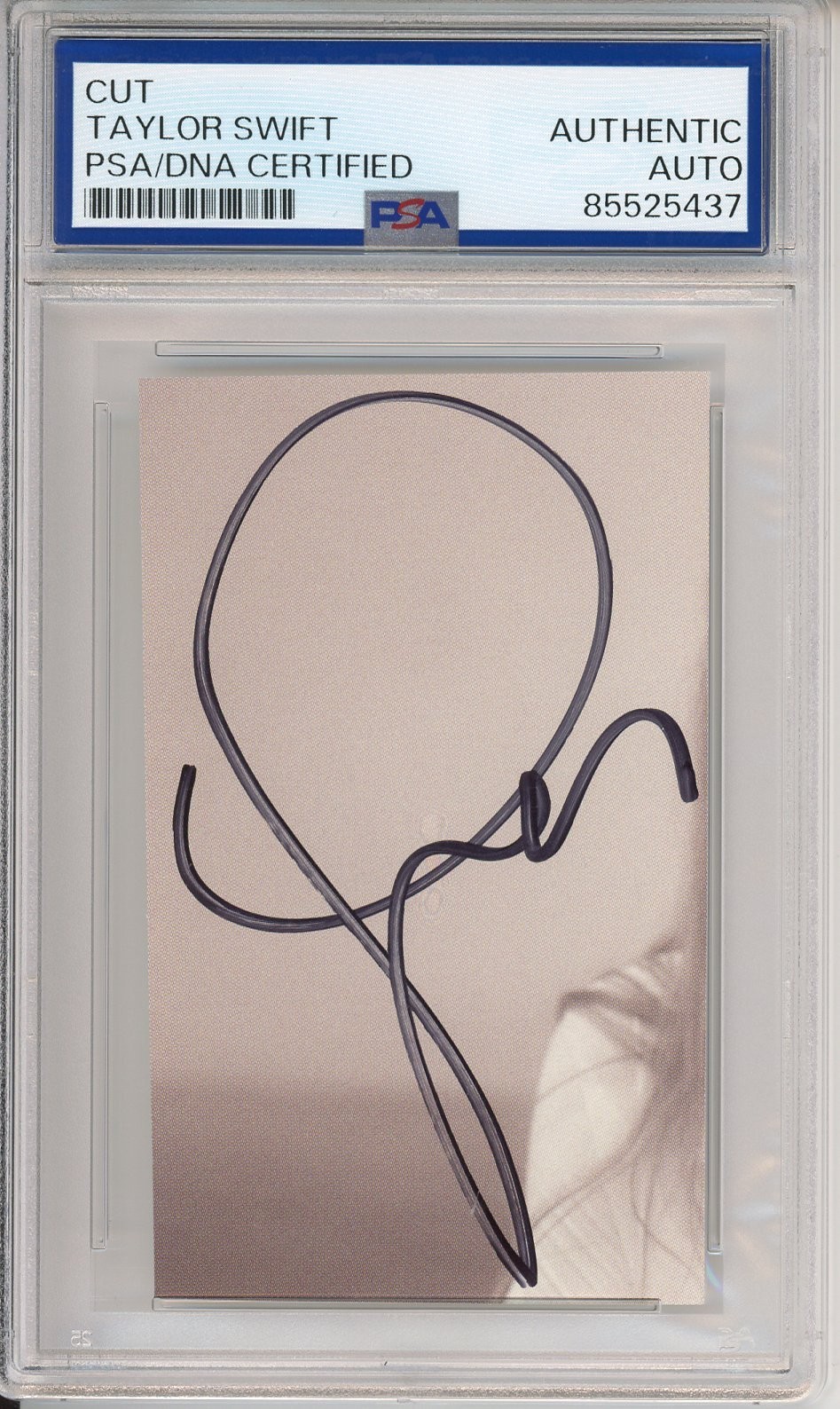 TAYLOR SWIFT Certified Authentic SIGNED Autographed Cut Signature PSA ...