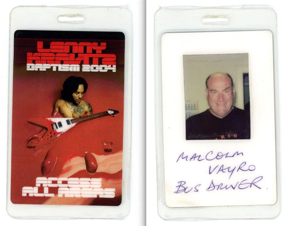 Lenny Kravitz 2004 Baptism AAA Laminated Backstage (USED) Pass ...