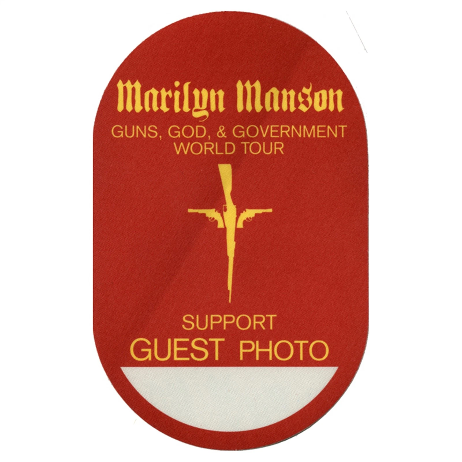 Marilyn Manson 2001 Holy Wood Concert Tour Support Backstage Pass | Autographia