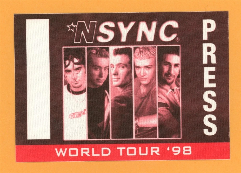 NSYNC Vintage Satin Backstage Pass - 1998 2nd To None Tour | Autographia